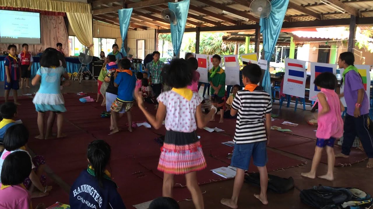 Asian games for English camp 2015 @Maesao School - YouTube