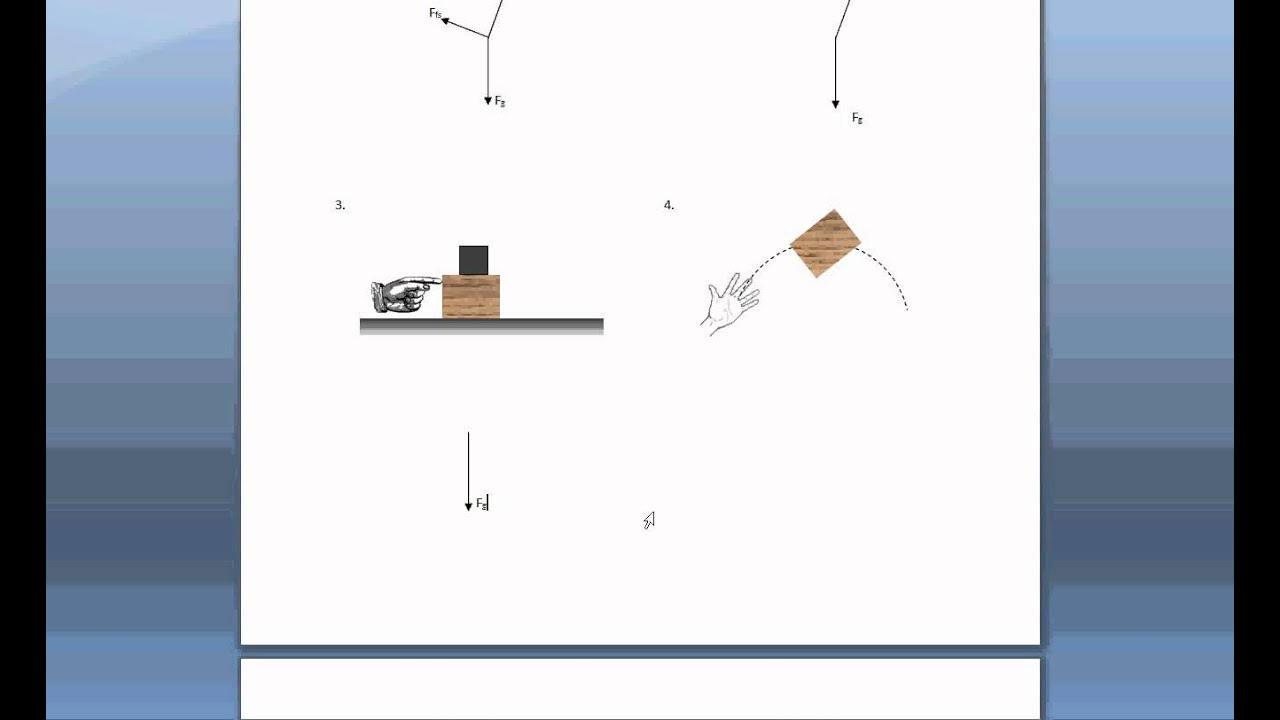 Drawing Free Body Diagrams - YouTube