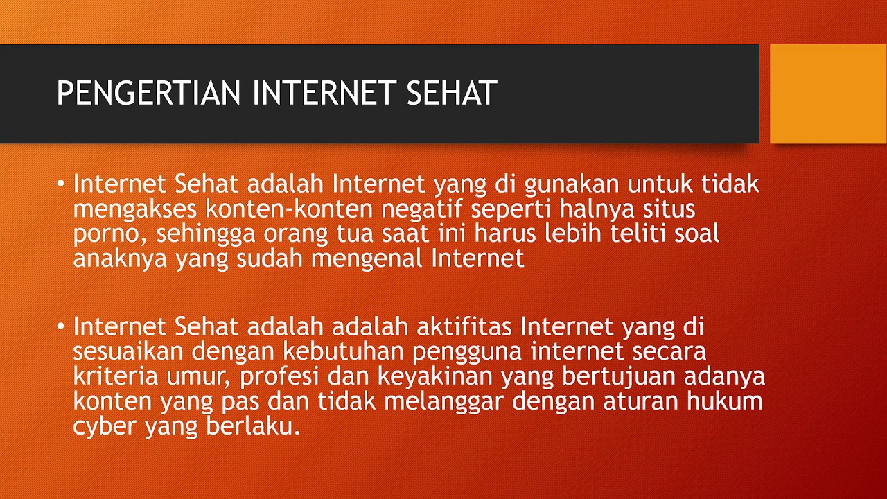 Internet sehat - YouTube