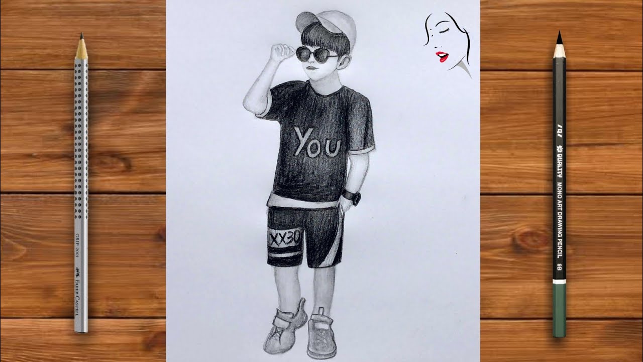 "How to Draw Sketch Easy" | How to Draw a Boy for Beginners | Pencil ...