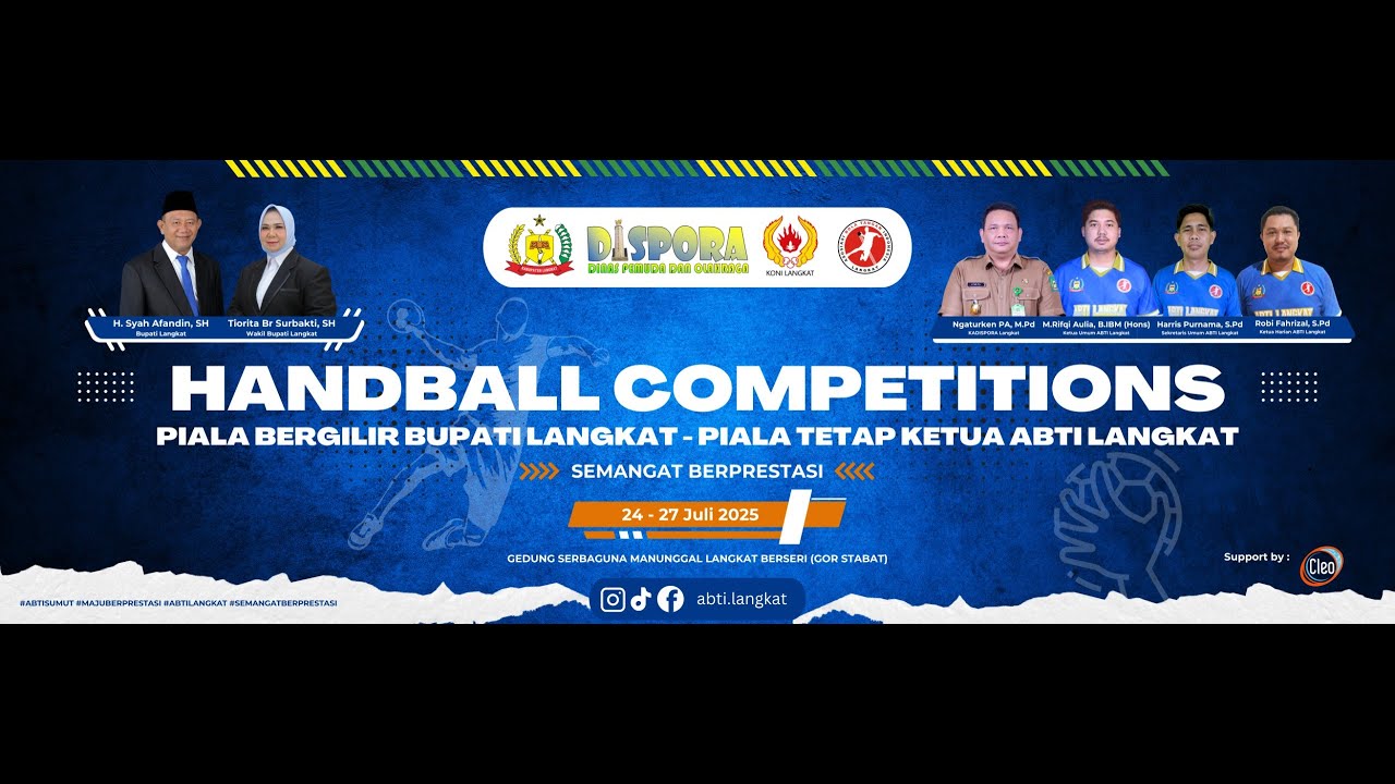 FINALL HANDBALL COMPETITIONS PIALA BEGILIR BUPATI LANGKAT - PIALA TETAP ...