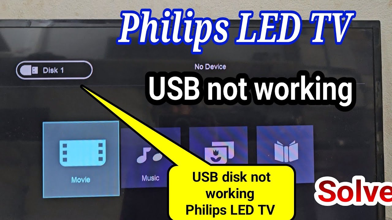 Philips LED TV USB disconnect /Philips LED TV USB not connecting how to ...