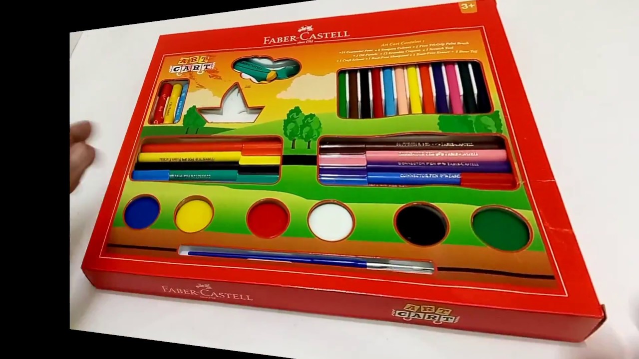 My latest collection Faber Castell ART and craft kit oil Paints, water ...