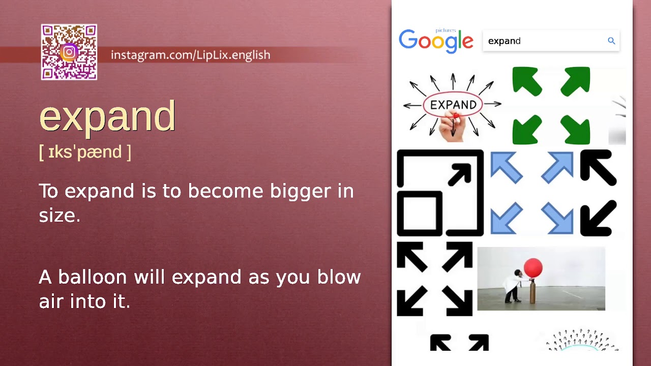 Expand : B2 level english vocabulary lesson, www.LipLix.com - YouTube