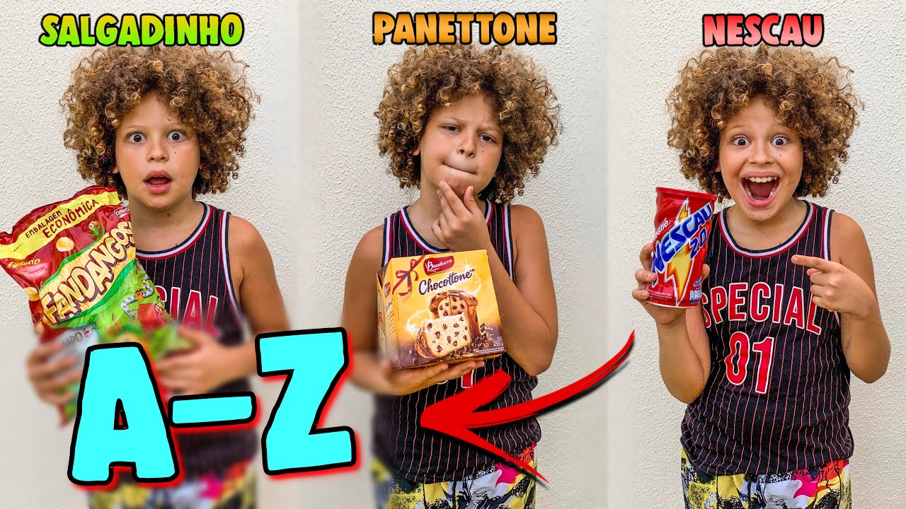 COMPREI TUDO EM ORDEM ALFABETICA NO MERCADO! - Isaac do VINE - YouTube