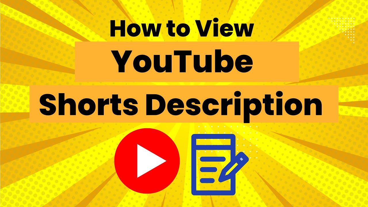 How to View Description on YouTube Shorts For Mobile and PC/Laptop ...