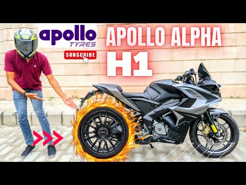 Apollo Alpha H1 tyre in my Pulsar RS200 | Best Tyres Under 10000Rs ...