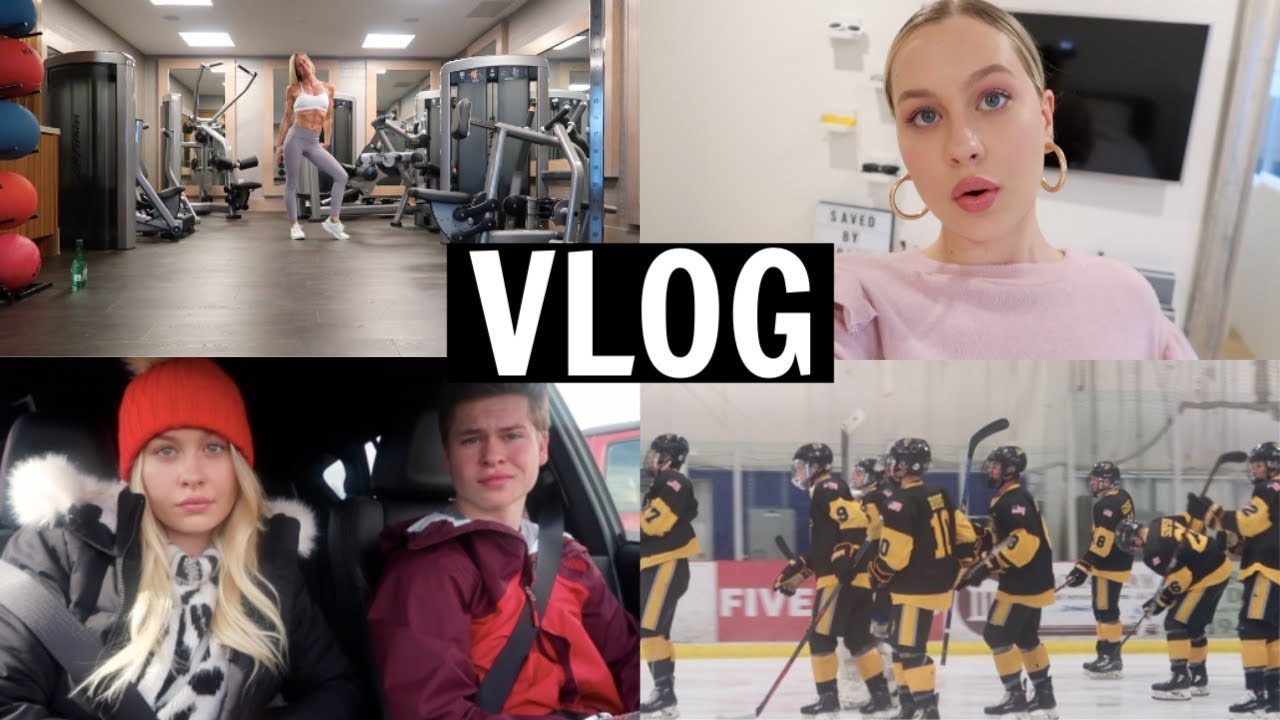VLOG: Visiting Lev, hockey games, movie press - YouTube