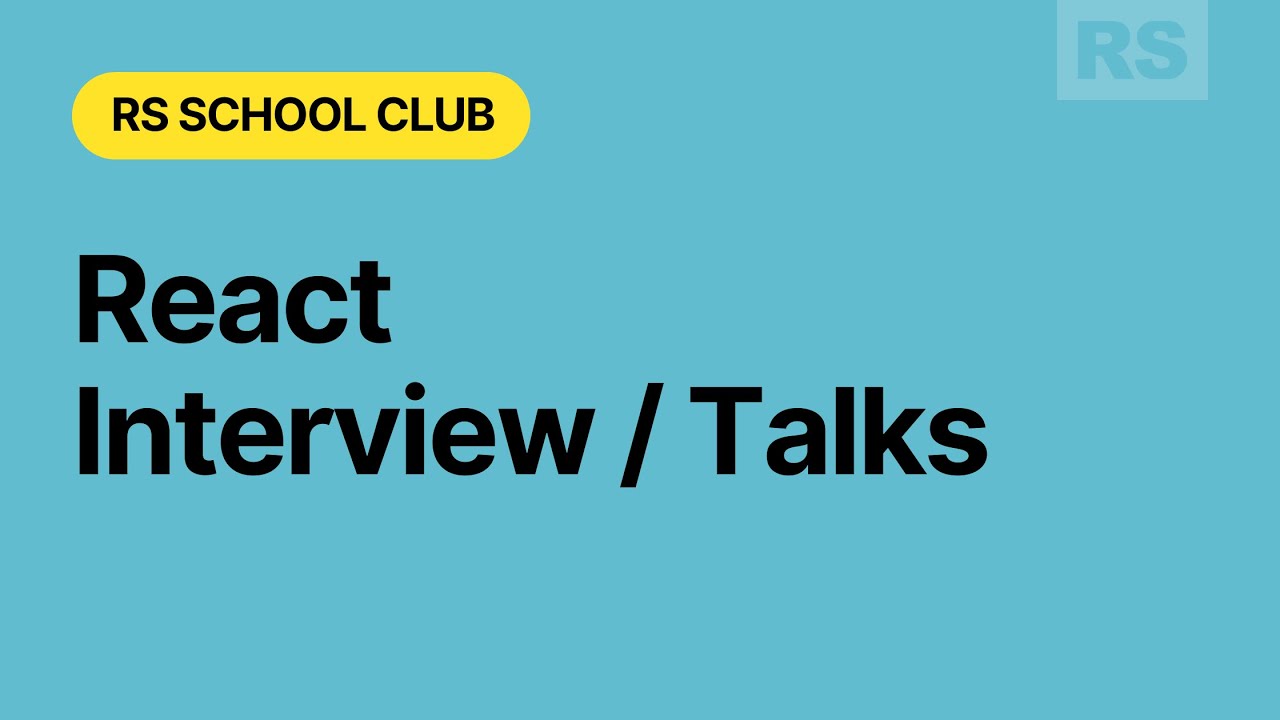 React Interviewtalks Youtube