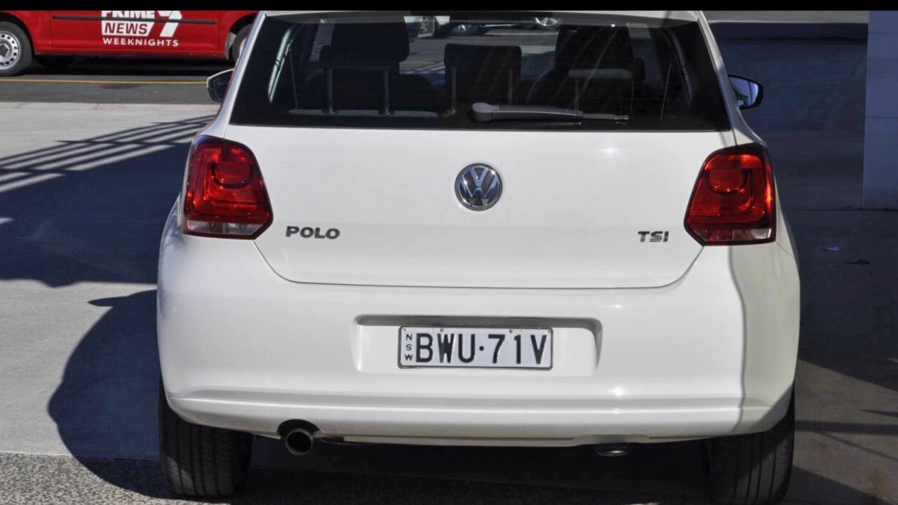 2011 Volkswagen Polo 6R MY11 77TSI Comfortline White 6 Speed Manual ...