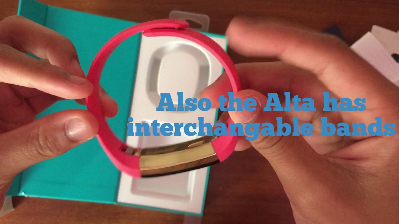 FitBit Alta Gold Series,New,Unboxing,Review,Pink - YouTube
