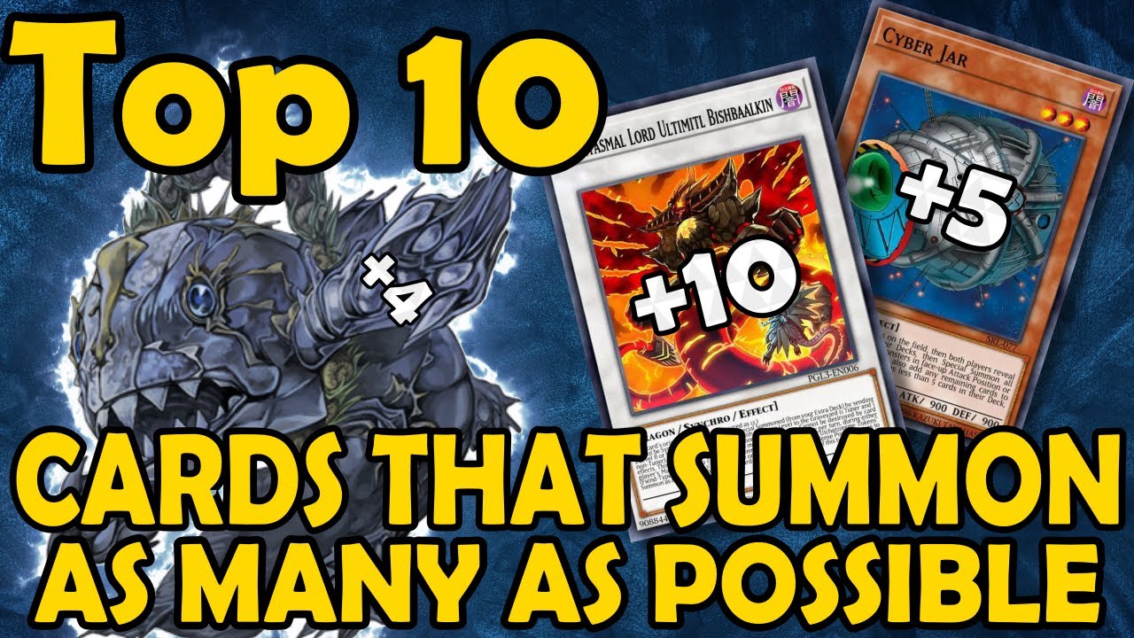 Top 10 Cards That Can Special Summon As Many Monsters As Possible - YouTube