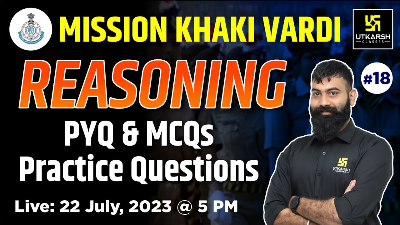 REASONING #18 | PYQ & MCQs Practice Questions | MP SUB INSPECTOR Exam ...