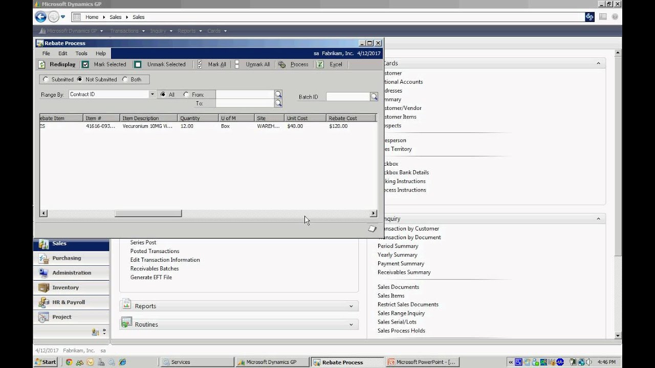 Binary Stream Rebate Tracking for Dynamics GP - YouTube