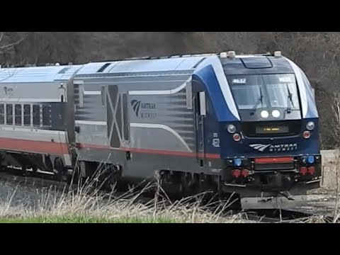 Mattawan, MI Fast Amtrak 353 (Wolverine) at 98 Mph to Chicago, IL - YouTube