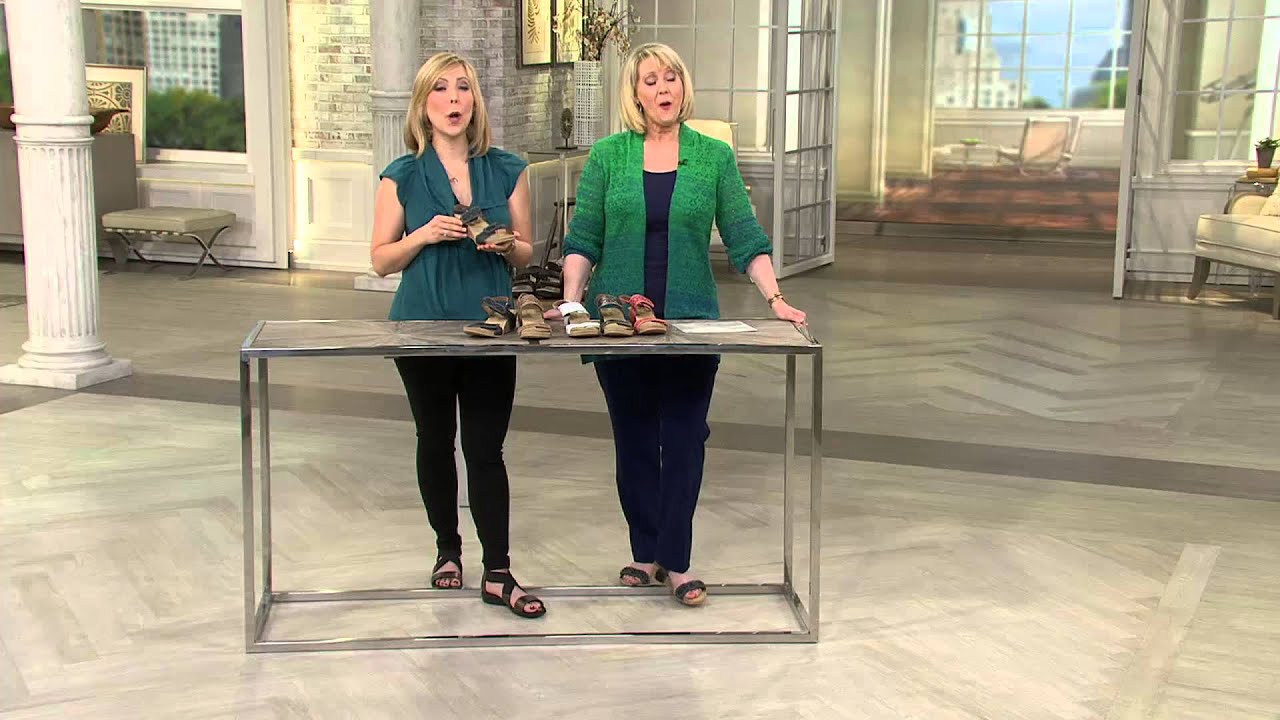 Clarks Leather Wedge Sandals - Alto Anthem with Mary Beth Roe - YouTube