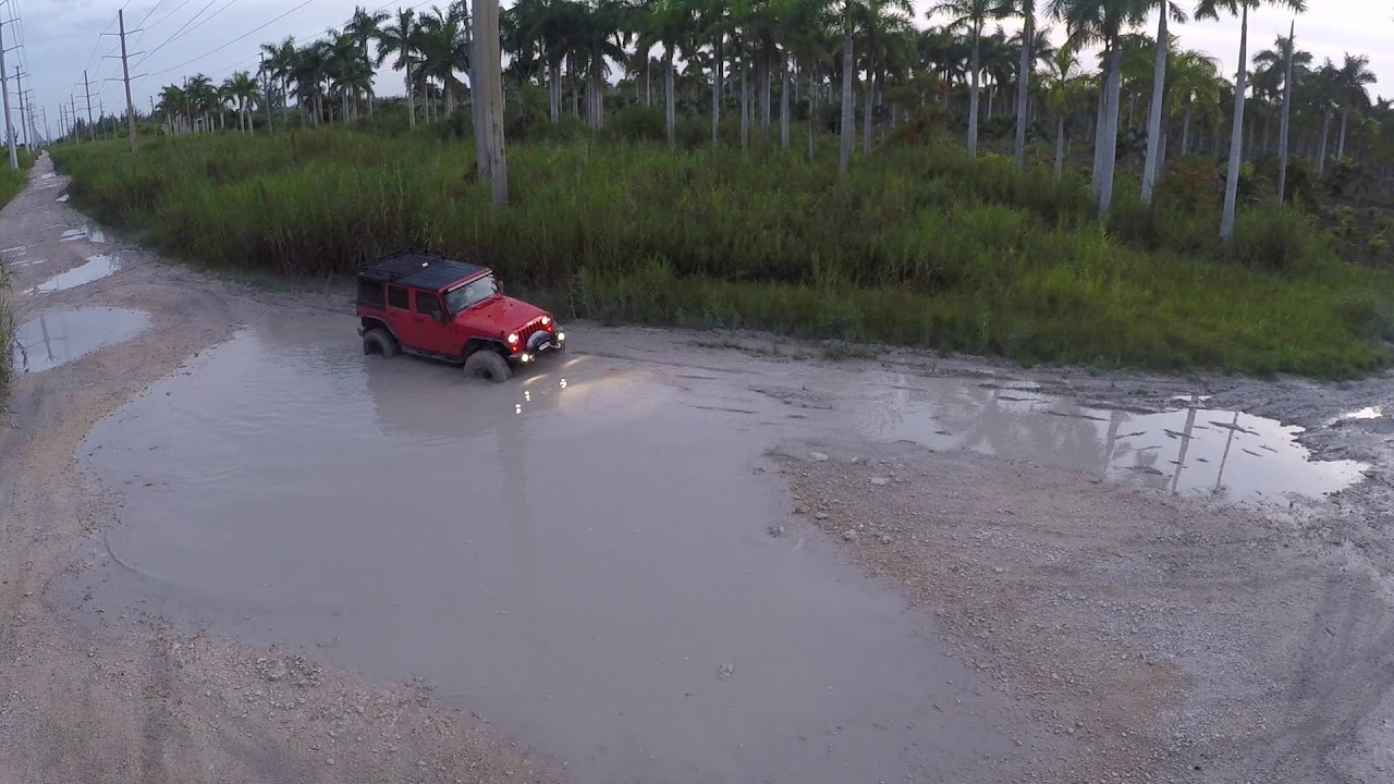 Jeep Wrangler + Drone at The Humps - Homestead, FL - YouTube