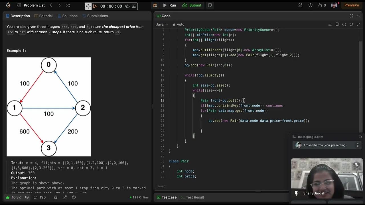 Leetcode 787 Cheapest Flights Within K Stops - YouTube