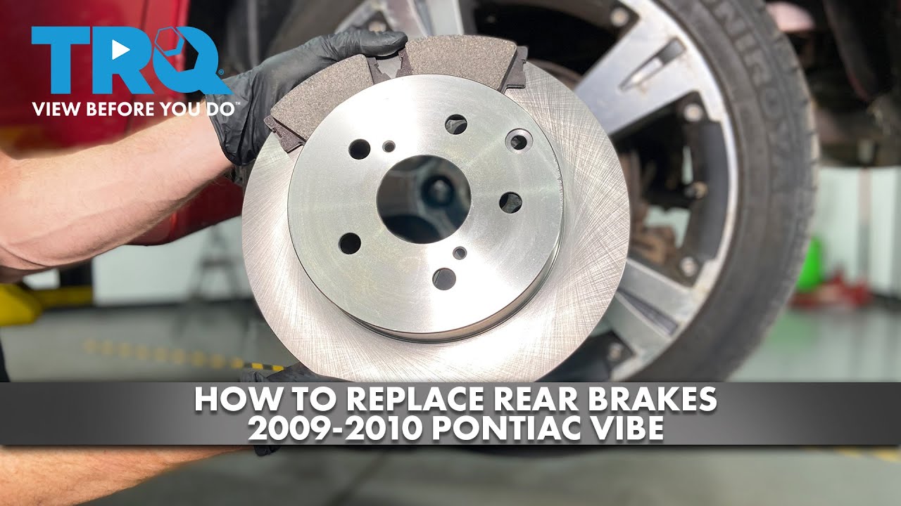 How to Replace Rear Brakes 2009-2010 Pontiac Vibe - YouTube