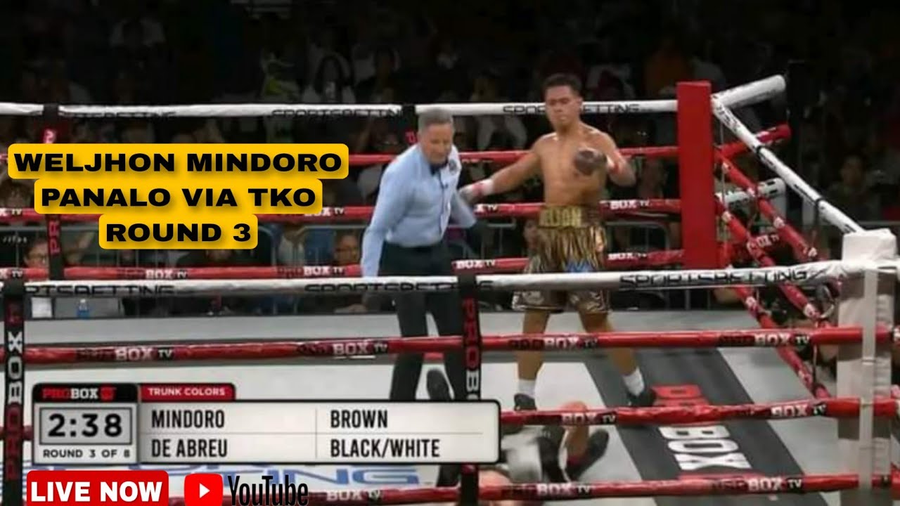 WELJON MINDORO PANALO SA ROUND 3 VIA KNOCK OUT KONTRA LUCAS DE ABREU ...