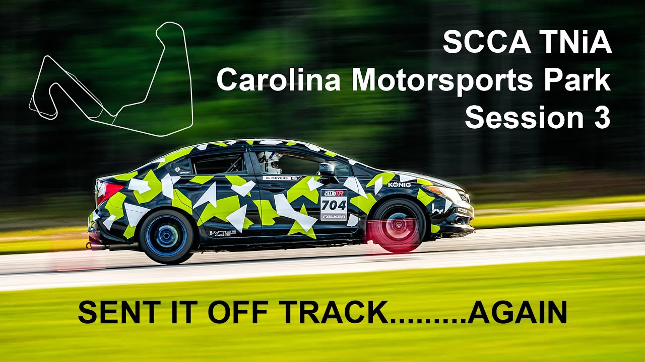 SCCA Track Night in America - Carolina Motorsports Park - YouTube