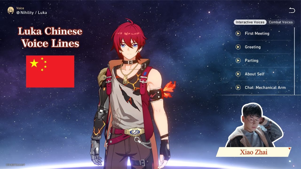 Chinese Luka Voice Lines by Xiao Zhai (Eng Sub) - YouTube