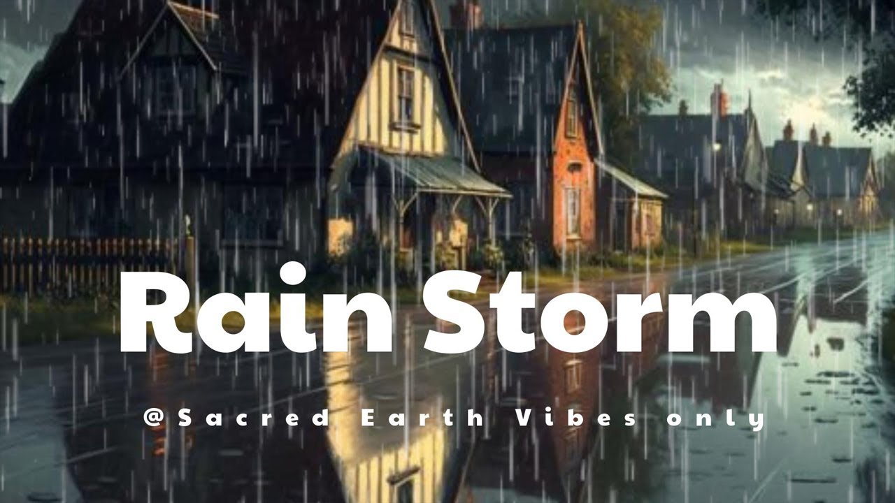 Rainstorm at Night , Fall Asleep with Rain and Thunder or for Studying ...