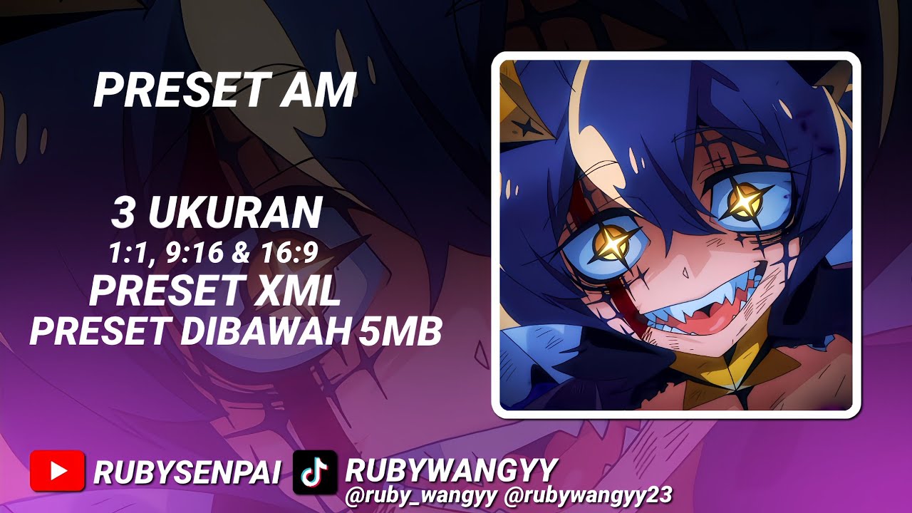 PRESET AM 🧃// XML & 5MB || 3 UKURAN || DJ CHAMMAK CHALLO X CE QUE TU M'AIMES - YouTube