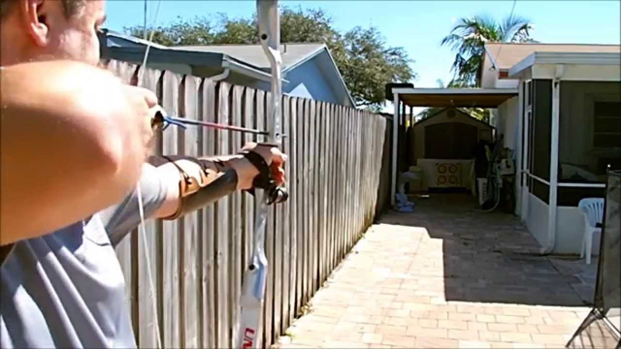 Recurve Bow Super Slow Motion Archery - Shooting Arrows at Different ...