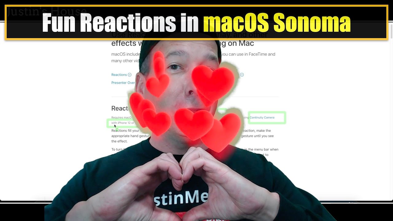 Video Reactions on macOS Sonoma - YouTube