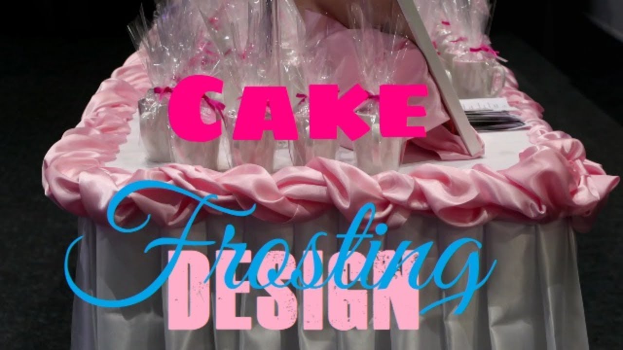 How To Make Table Skirting Like a Cake Pipe Frosting Design - YouTube