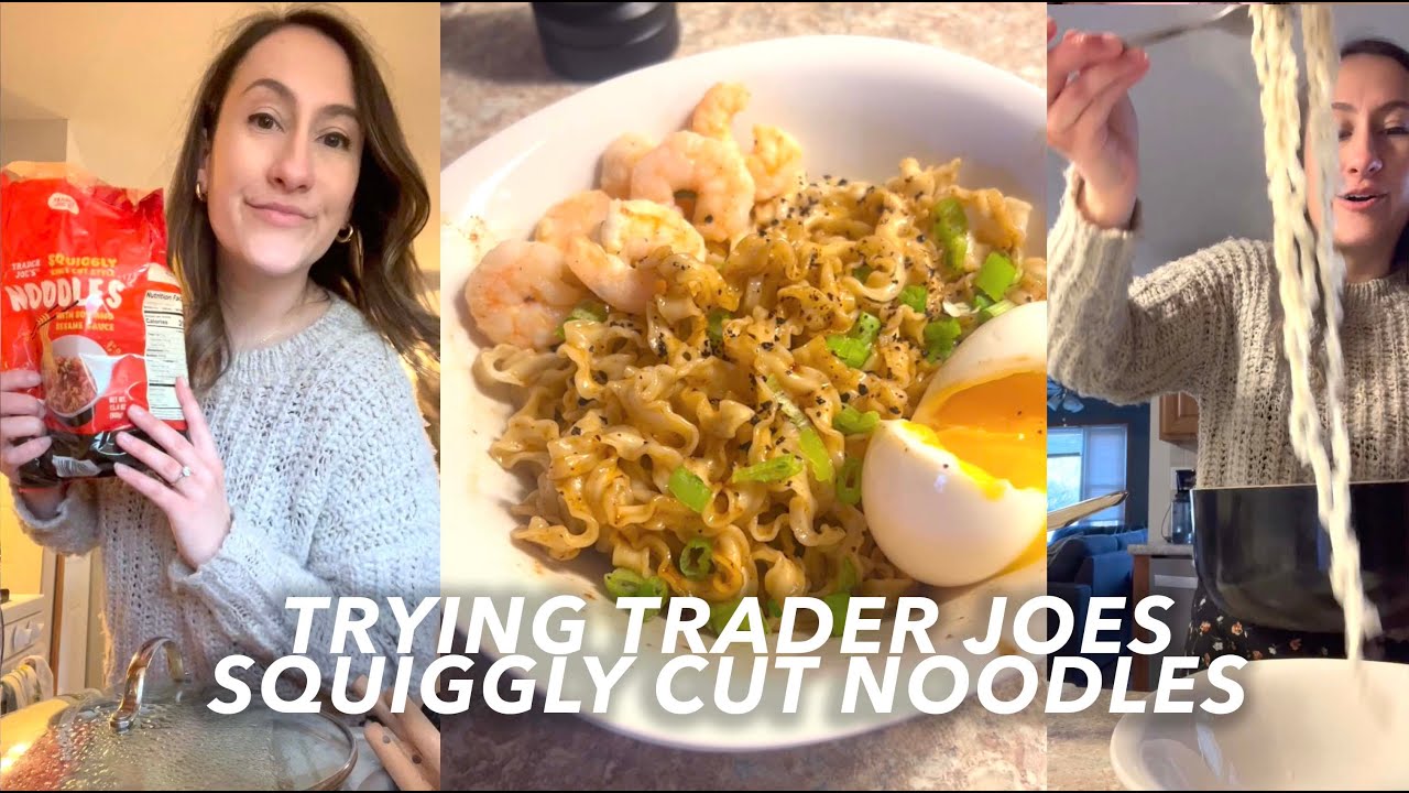 Trying Trader Joes Squiggly Noodles Hack! Make Ramen Dinner with Me 😋 - YouTube