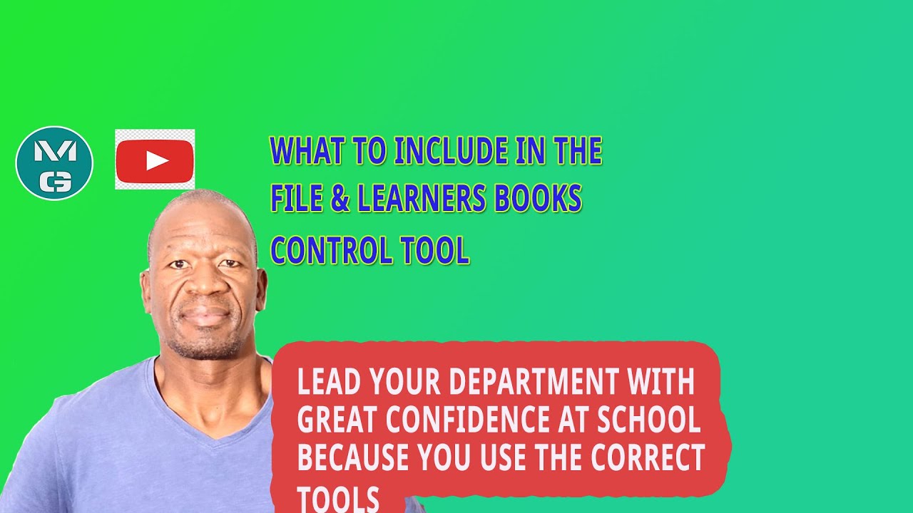 What to include in the file and learners' books control form - YouTube