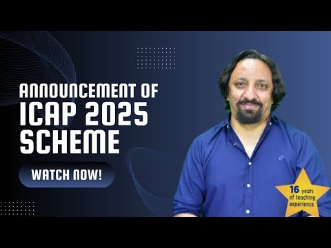 Announcement of ICAP 2025 scheme for CAF Students - YouTube