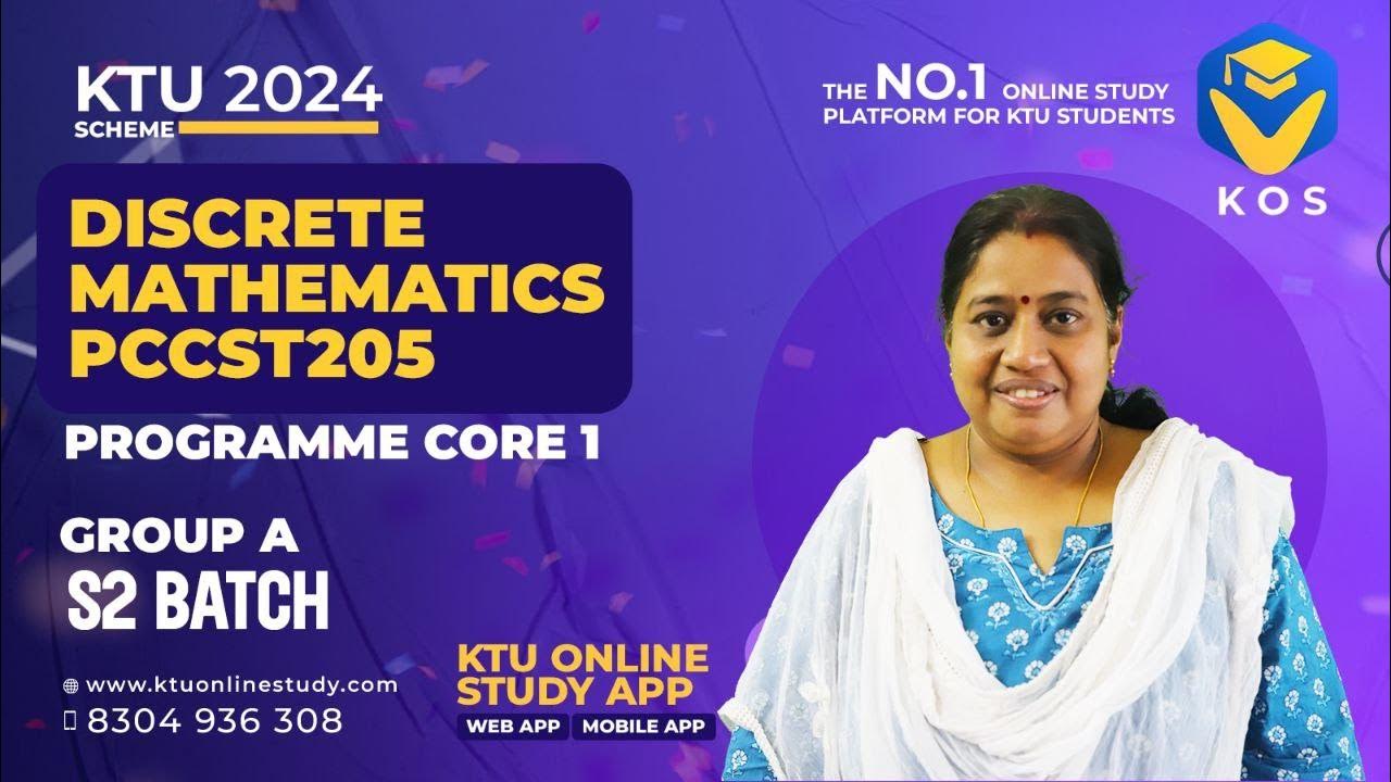 S2 DISCRETE MATHEMATICS (DMS ) KTU 2024 SCHEME | MODULE 1 PART 1 | KTU ONLINE STUDY - KOS APP ...
