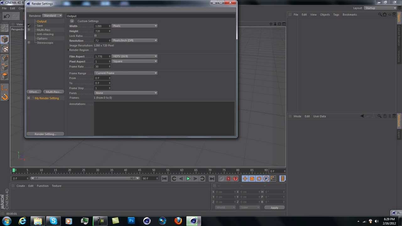 Cinema 4D R13 - How to Render - YouTube