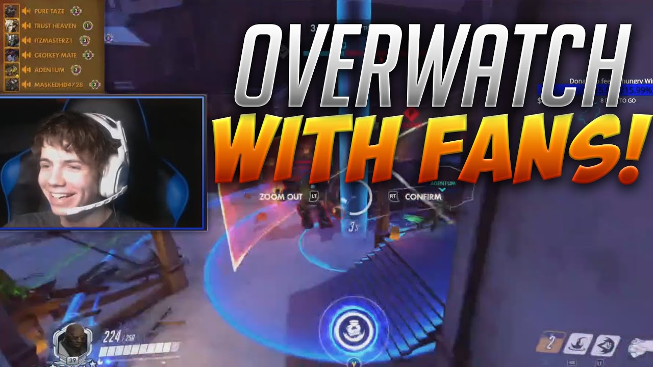 OVERWATCH WITH FANS (PLAYING WITH VIEWERS) - YouTube