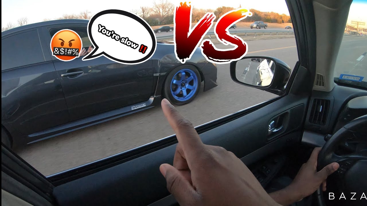 SUBARU WRX GETS GAPPED BY CLAPPED OUT INFINITI G37*Gapplebees* - YouTube