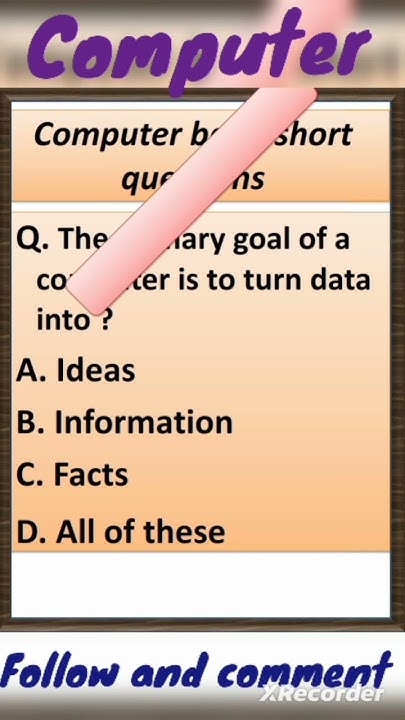 computer study video || computer basic knowledge || computer questions answer || #shortvideo ...