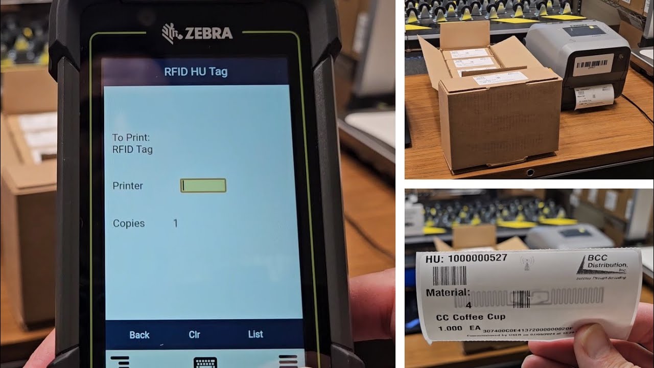 Mobile RFID Label Printing & Encoding for SAP S/4HANA - YouTube