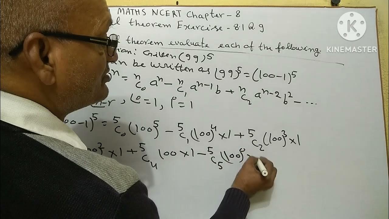 Class XI Maths NCERT Binomial theorem Exercise 8•1 Q.9 - YouTube