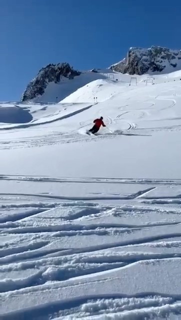 Feel the Rush | Skiing Stubai Glacier POV #travel #skiing #mountains #viralvideo #shorts - YouTube