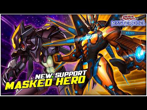 NEW Masked Heroes Card! Hero Deck ft. NEW Support / Masked Hero Atomic | Yu-Gi-Oh! Master Duel
