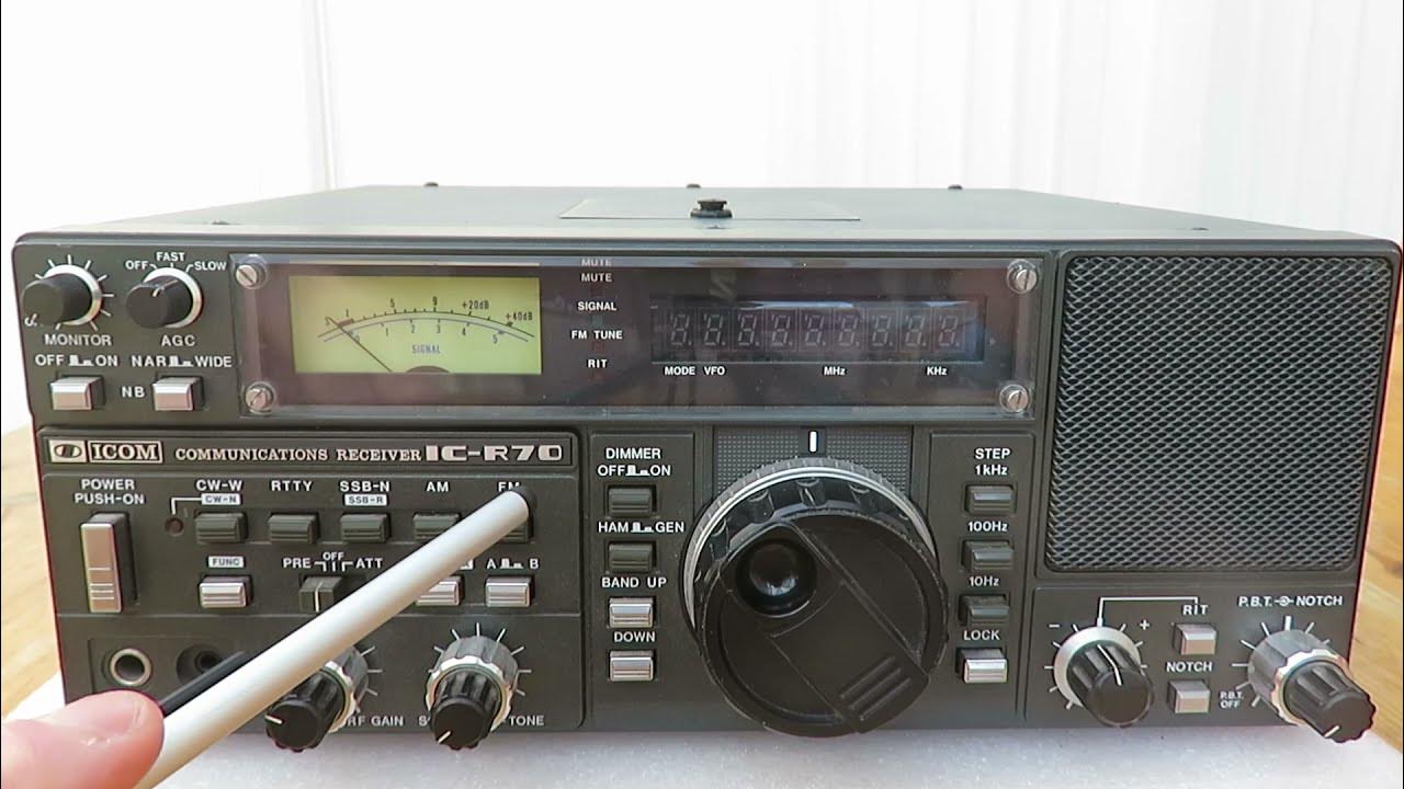 Icom IC-R70- My Impressions - YouTube