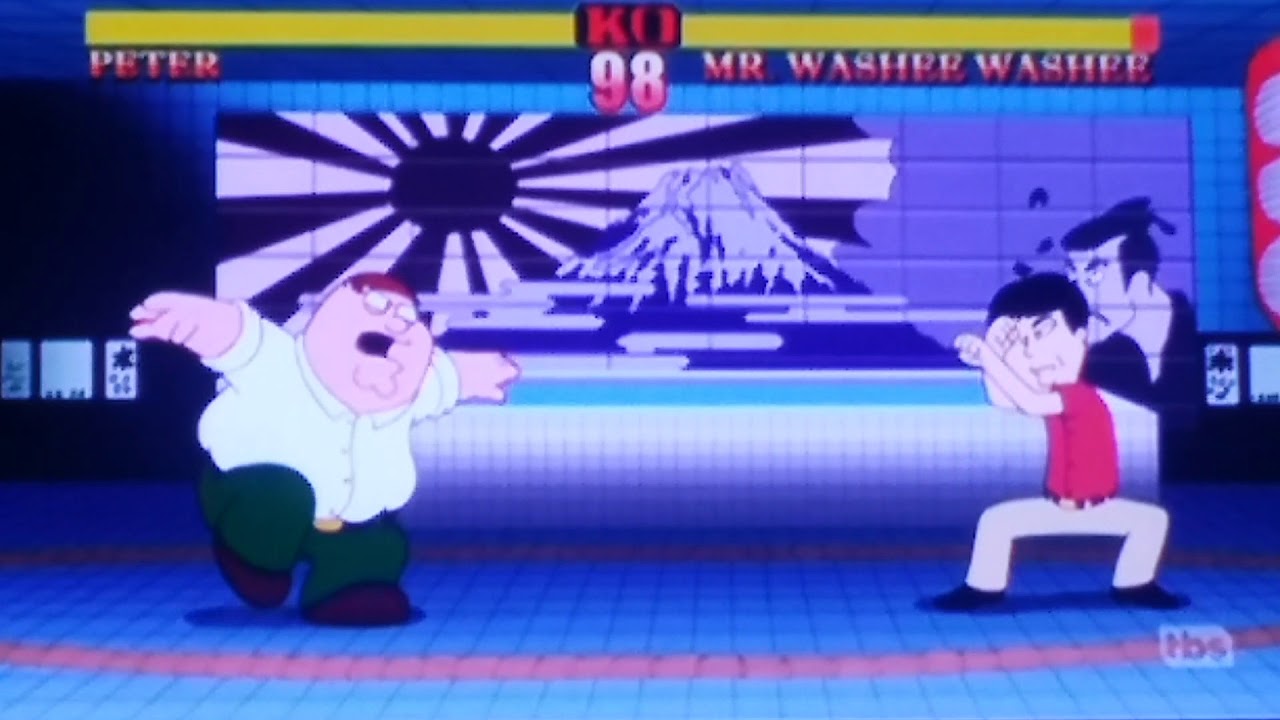 Peter Griffin VS Mr Washee Washee. (Street Fighter II style) - YouTube