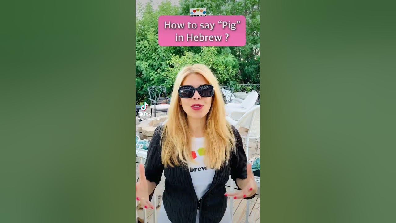 How To Say Pig In Hebrew Become A Hebrew Guru With Rabbi Yakira YouTube how-to-say-pig-in-hebrew-become-a-hebrew-guru-with-rabbi-yakira-youtube