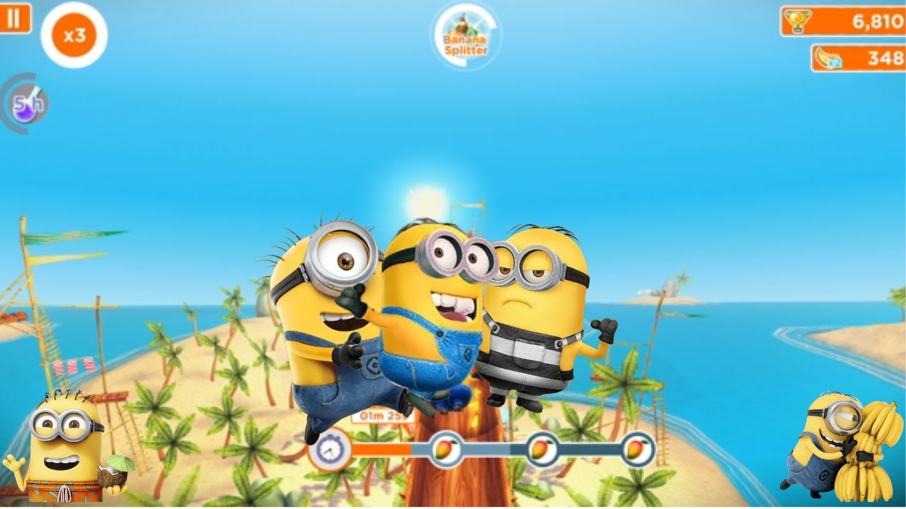 Despicable Me: Minion Rush Race Minion Beach Gameplay FHD - YouTube