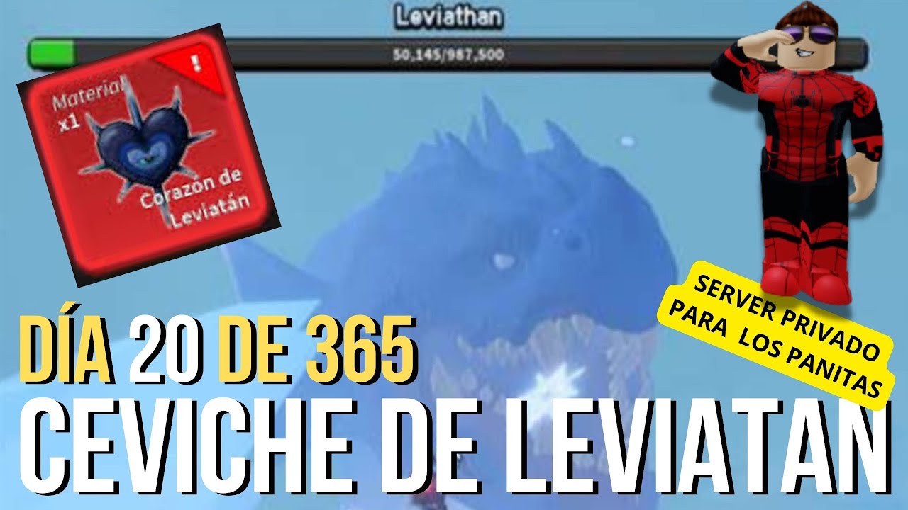 🔴 Día 20 de 365 - Ceviche de LEVIATAN + Isla T-REX 🦖🌋 Full Eventos MARINOS 🐉 Blox Fruits Live 🐲 ...