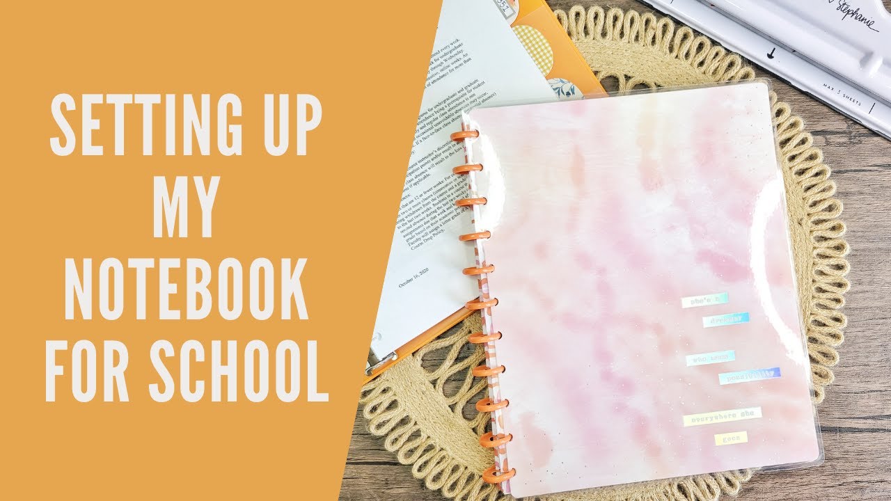 School Notebook Setup | The Happy Planner - YouTube