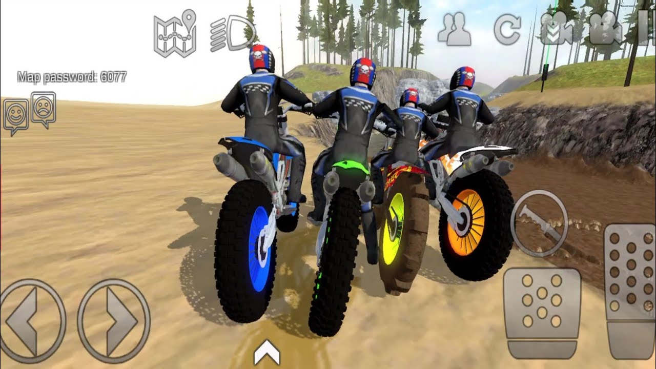 Off-road Outlaws Online Dirt Bike 4 Player Racing Motocross Bike 3D ...